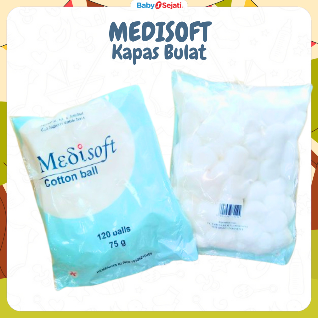 Jual Medisoft Bola Kapas Bulat Kemasan Biru Cotton Ball isi 120 ...