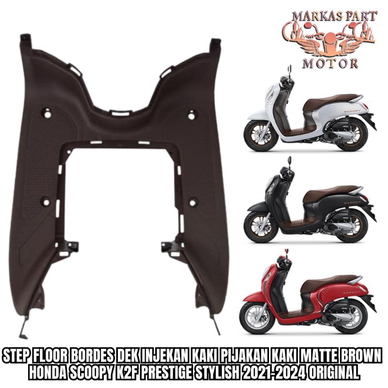 Jual Step Floor Bordes Dek Injekan Kaki Pijakan Kaki Matte Brown Honda Scoopy K2f Prestige ...