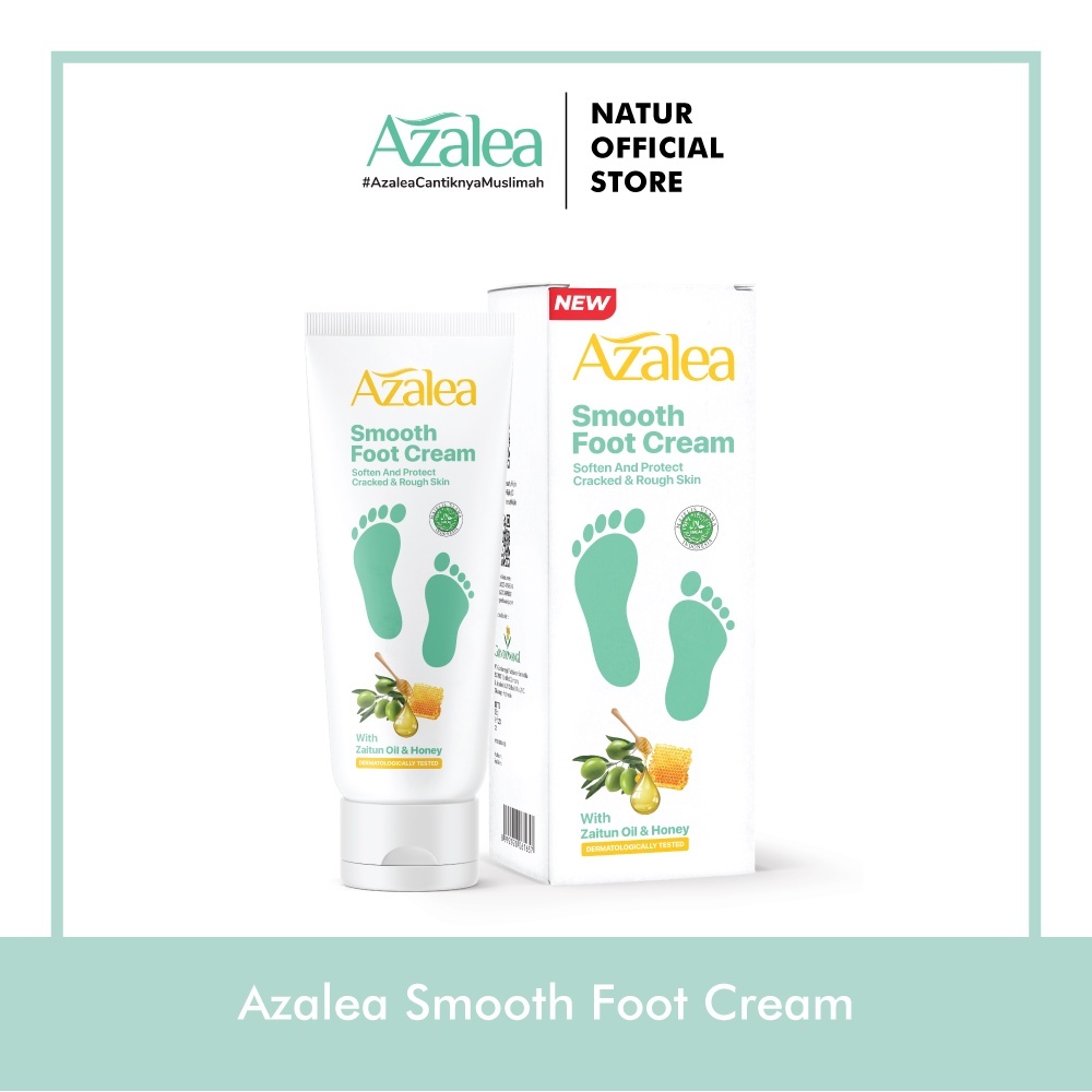 Jual AZALEA Smooth Foot Cream with Zaitun Oil & Honey 35g | Shopee ...
