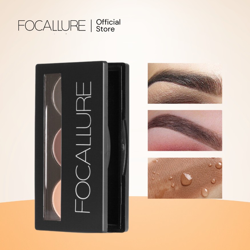 Jual FOCALLURE Eyebrow Powder Palette with Brush Mirror FA04 | Shopee ...