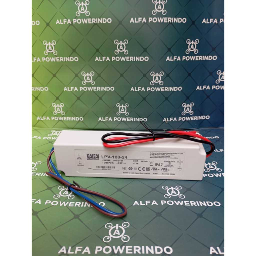 Jual Power Supply MeanWell LPV-100-24 24V 4.2A LED Driver Mean well ...