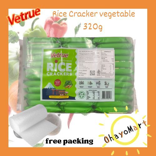 Jual Vetrue japanese rice crackers Vegetable flavor / Vetrue kue beras ...