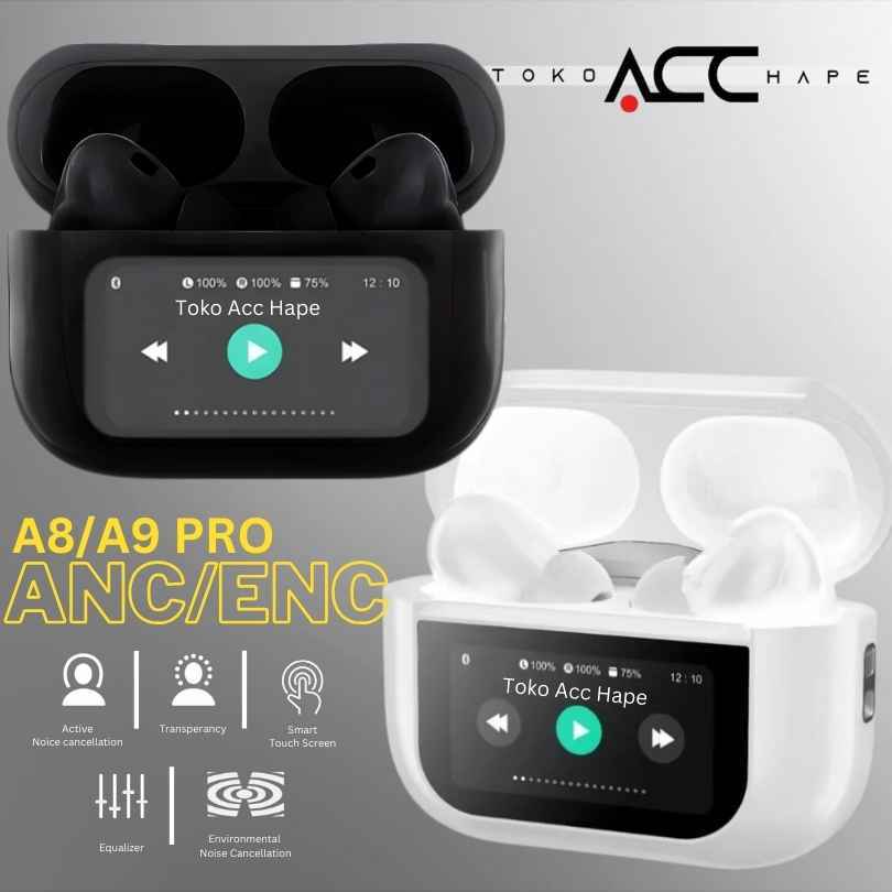 Jual inThePods A8 PRO/A9 PRO ANC/ENC (Smart Display TouchScreen Full Color ) Support ANC ...