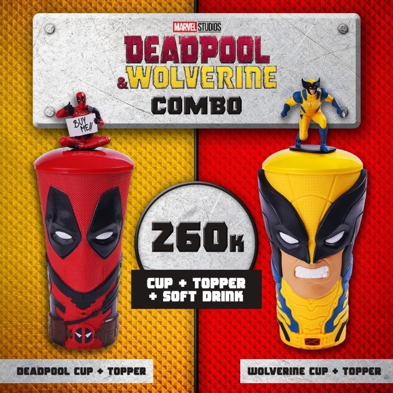 Jual [LAST STOCK] Merchandise XXI Café x Deadpool & Wolverine ...