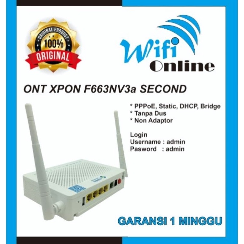 Jual MODEM ONT ONU F663 XPON Non Adaptor KODE S2G1 | Shopee Indonesia