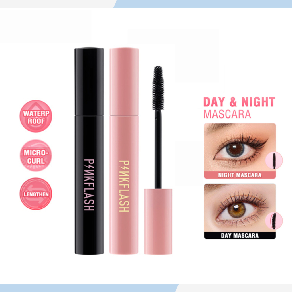 Jual Pinkflash Oilproof Curl Mascara | Day Mascara | Night Mascara ...