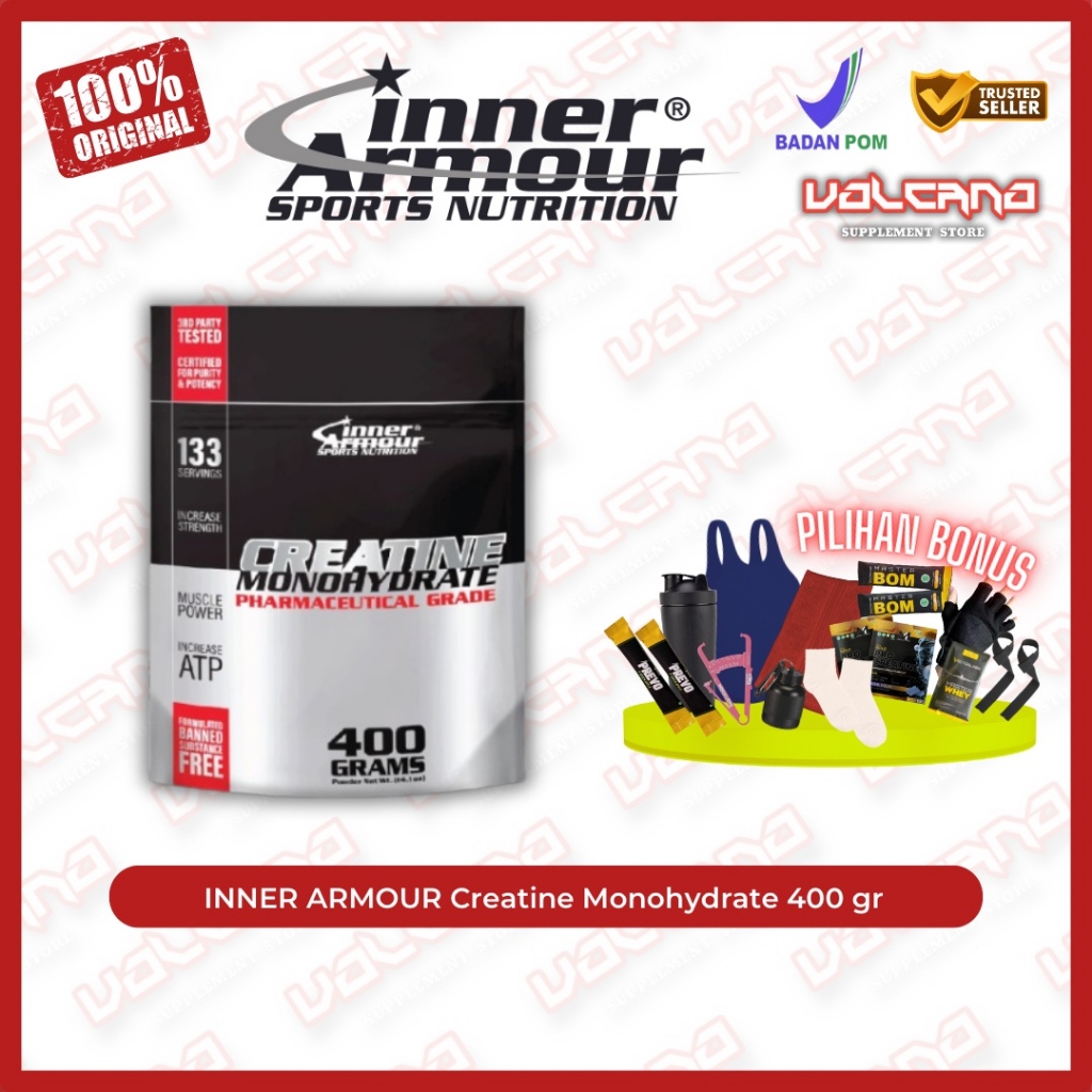 Jual Inner Armour Creatine Monohydrate 400 gr Micronized Kreatin ...