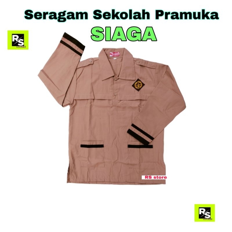 Jual Baju Seragam Sekolah SD Pramuka Siaga Lengan Panjang | Shopee ...
