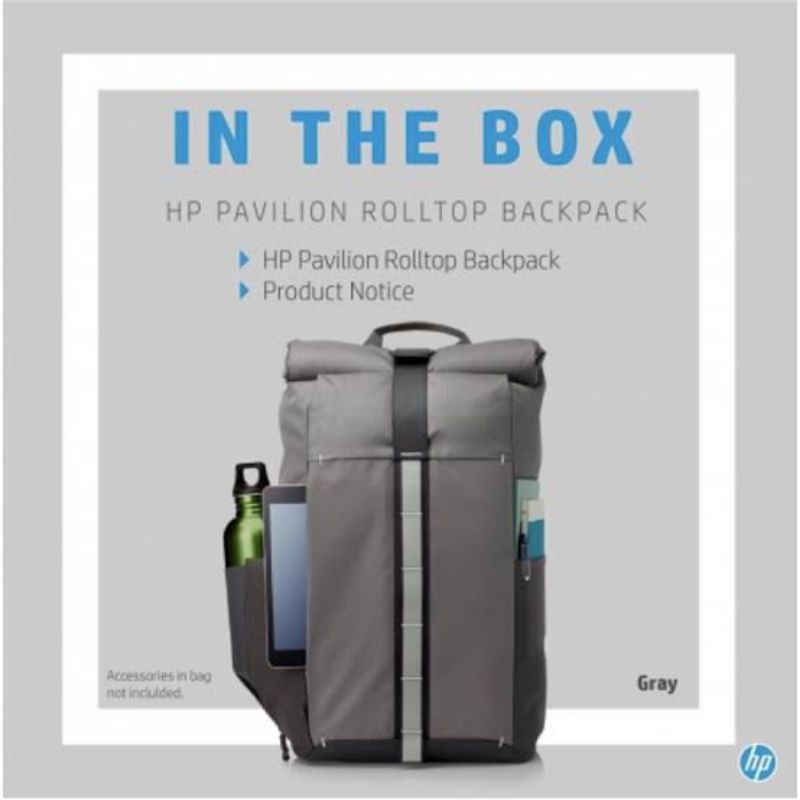 Jual Ransel Laptop HP Pavilion RollTop Backpack Original | Shopee Indonesia