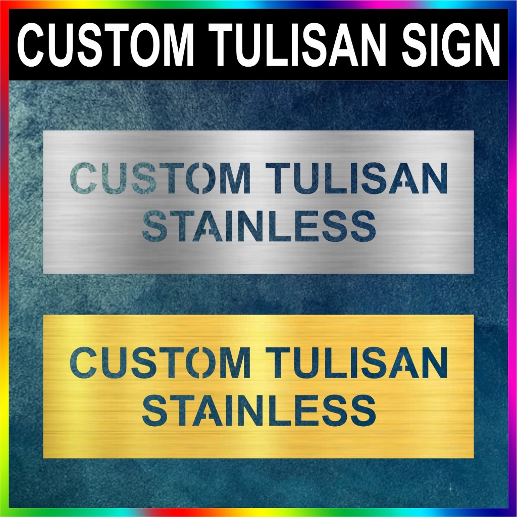 Jual Custom Tulisan Sign Board Nama Ruangan Stainless Steel Mewah ...