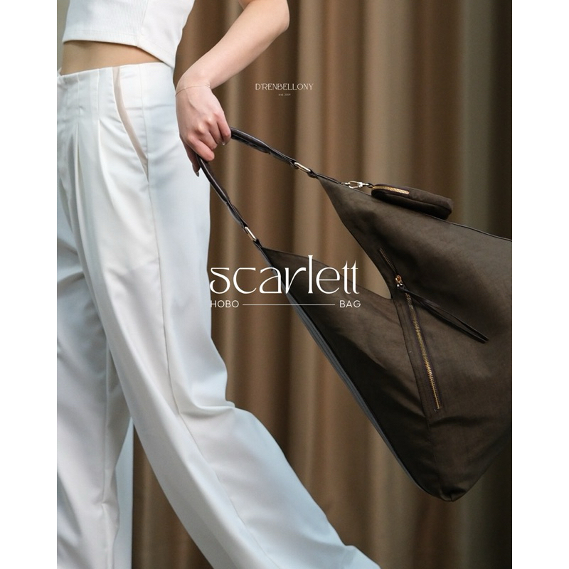 Jual D'RENBELLONY - Scarlett Hobo Bag Tas Bahu Wanita Hitam Cokelat ...