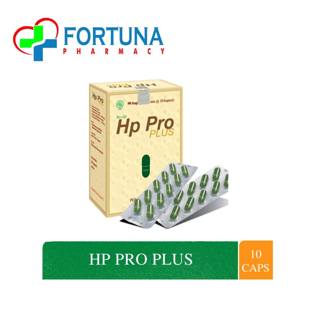 Jual HP Pro Plus 1 Strip 10 Kapsul - HpPro BioLife Obat Fungsi Hati ...