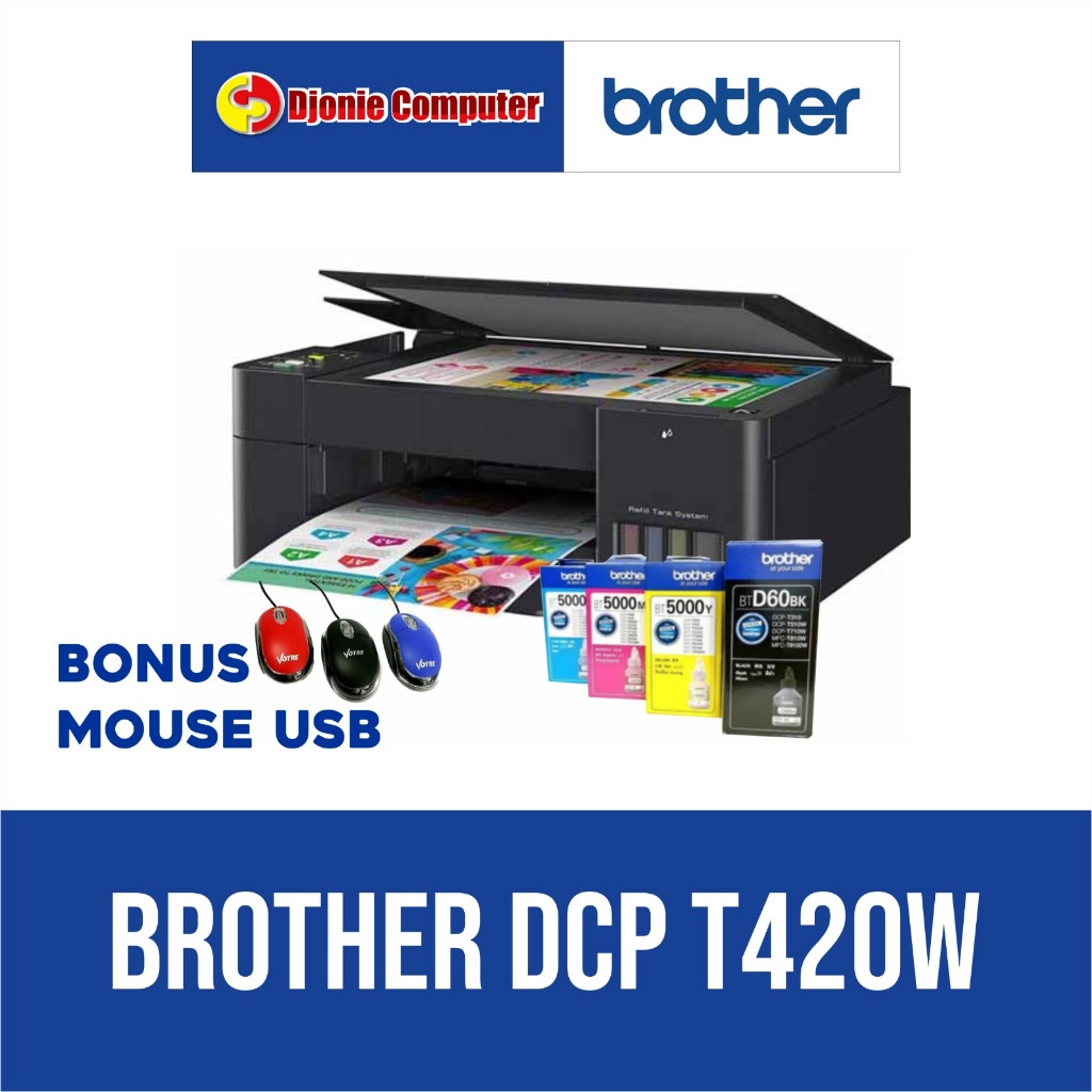 Jual Printer Brother T420W / DCP T420W Garansi Resmi T420 All in One ...