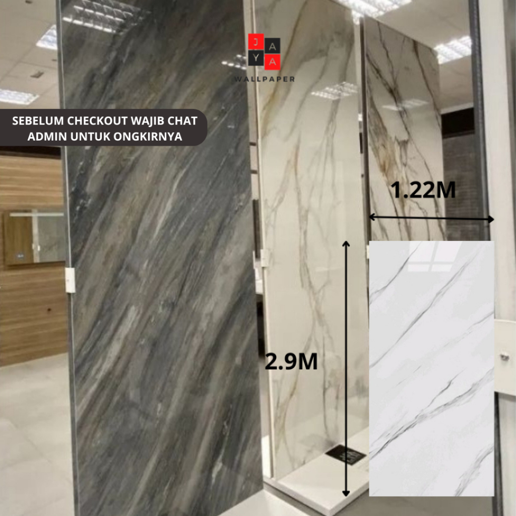 Jual Marmer Panel PVC Dekorasi Dinding Motif Corak Marmer UV Marble ...