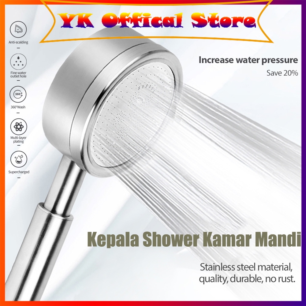 Jual Kepala Shower Premium Full Stainless 304 Kepala Shower Kamar Mandi ...