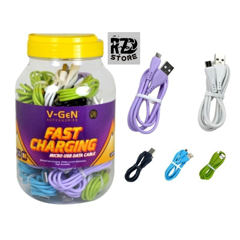 Jual KABEL FAST CAS 2.1A KABEL MICRO USB VGEN JCM3-03 FAST CHARGING ...