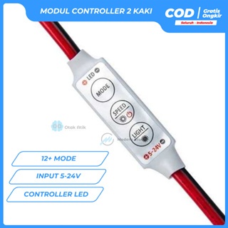 Jual Modul mini controller RGB 5-24V 2 kaki single Remote LED Strip ...