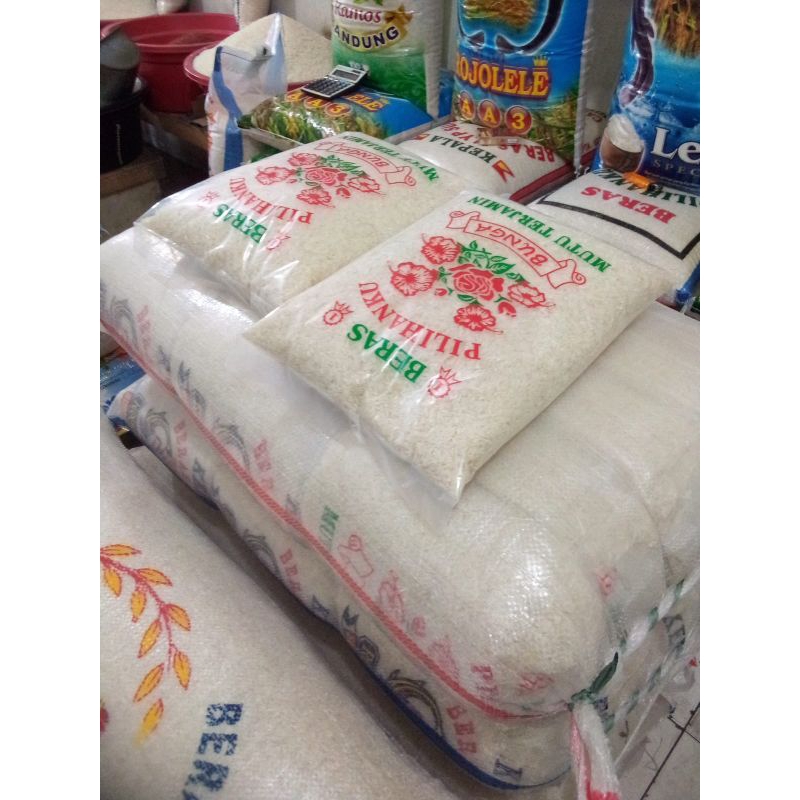 Jual beras cap bunga 5kg | Shopee Indonesia