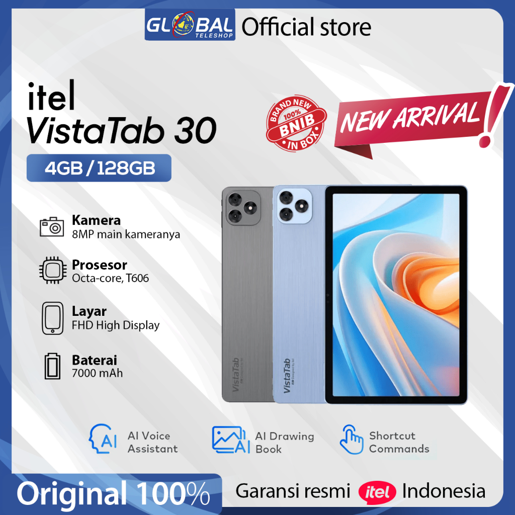 Jual itel VistaTab 30 Tablet 4/128GB Garansi Resmi | Shopee Indonesia