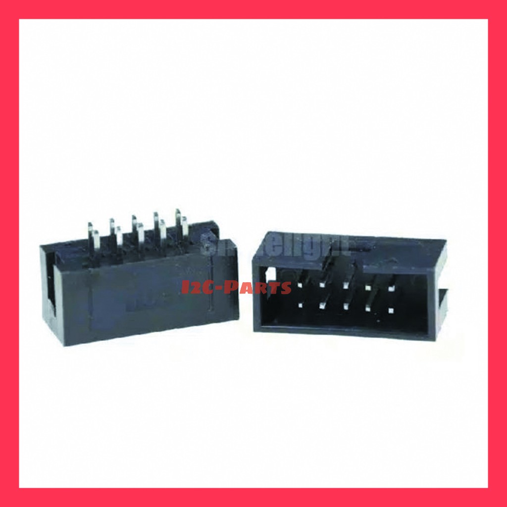 Jual DC3-10P IDC BOX Header 10pin 2x5 Male Socket JTAG Soket 10 pin ...