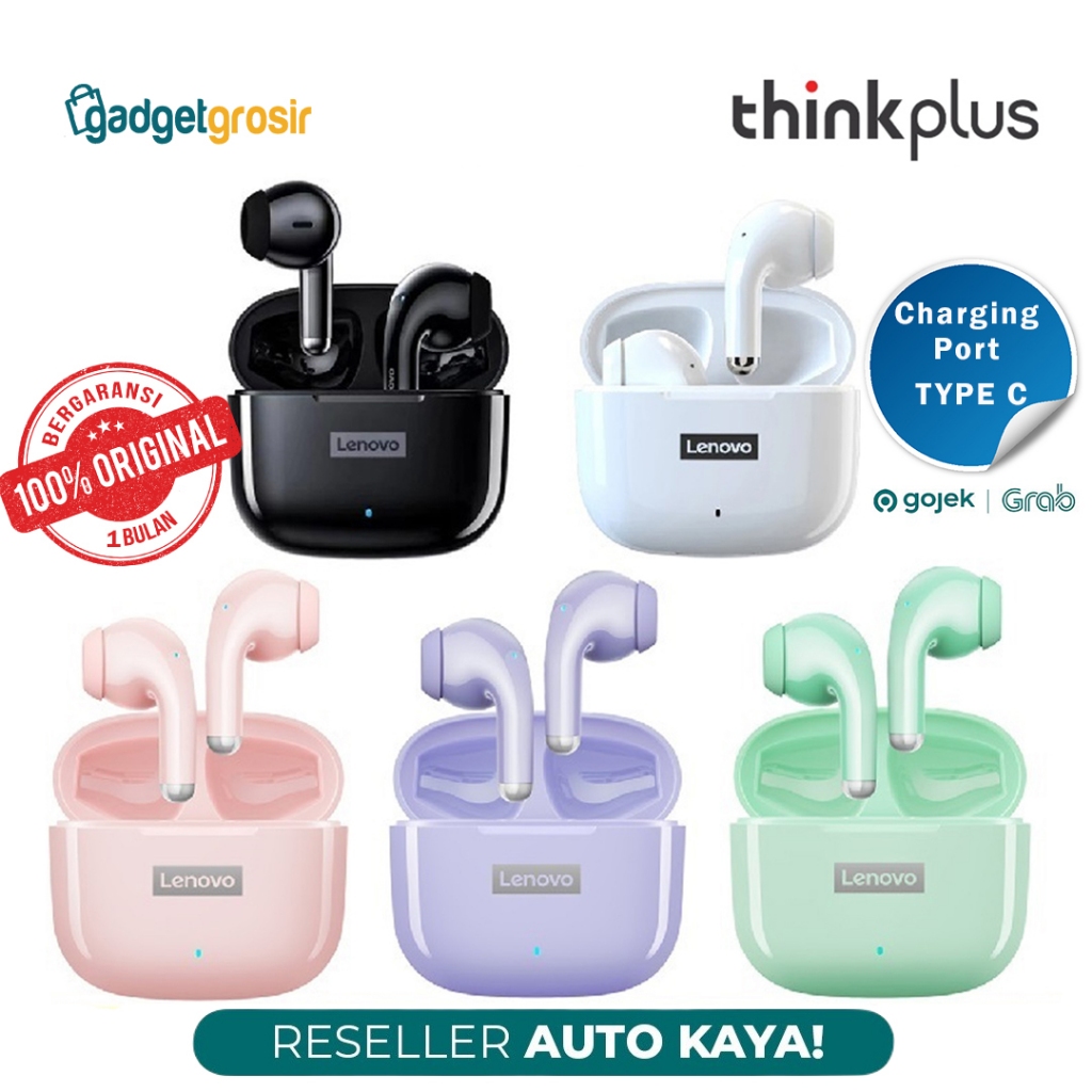 Jual TWS Thinkplus LP40 Pro BT 5.1 Type C with Mic Suport Call HiFi ...