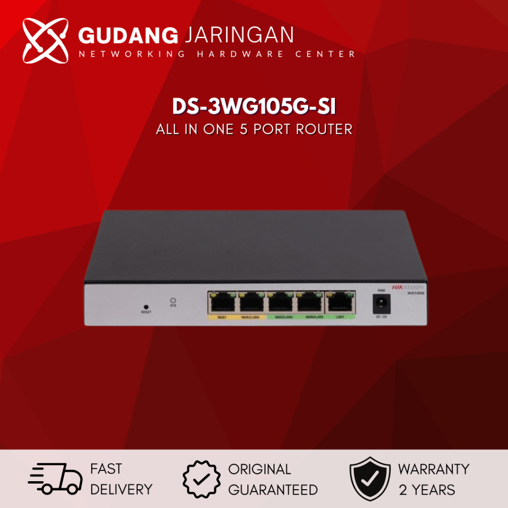 Jual HIKVISION DS-3WG105G-SI All in One 5 Port Router | Shopee Indonesia