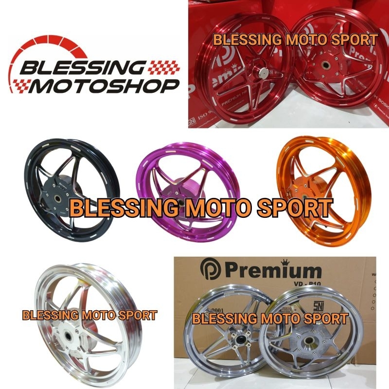 Jual velg premium p5 mio m3 velg premium bintang mio z/soulgt125 velg ...