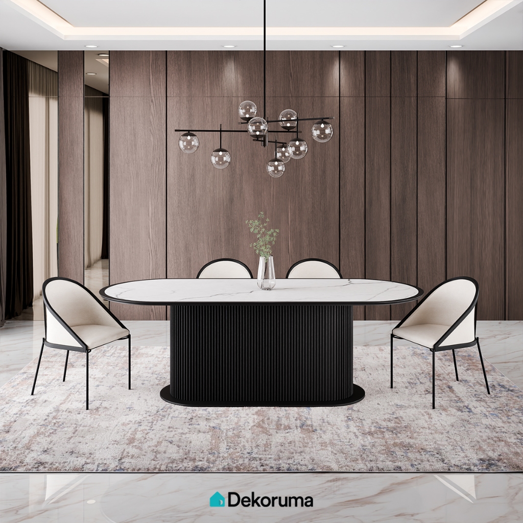 Jual Dekoruma Tenzo EMERY Meja Makan / Dining Table | Shopee Indonesia
