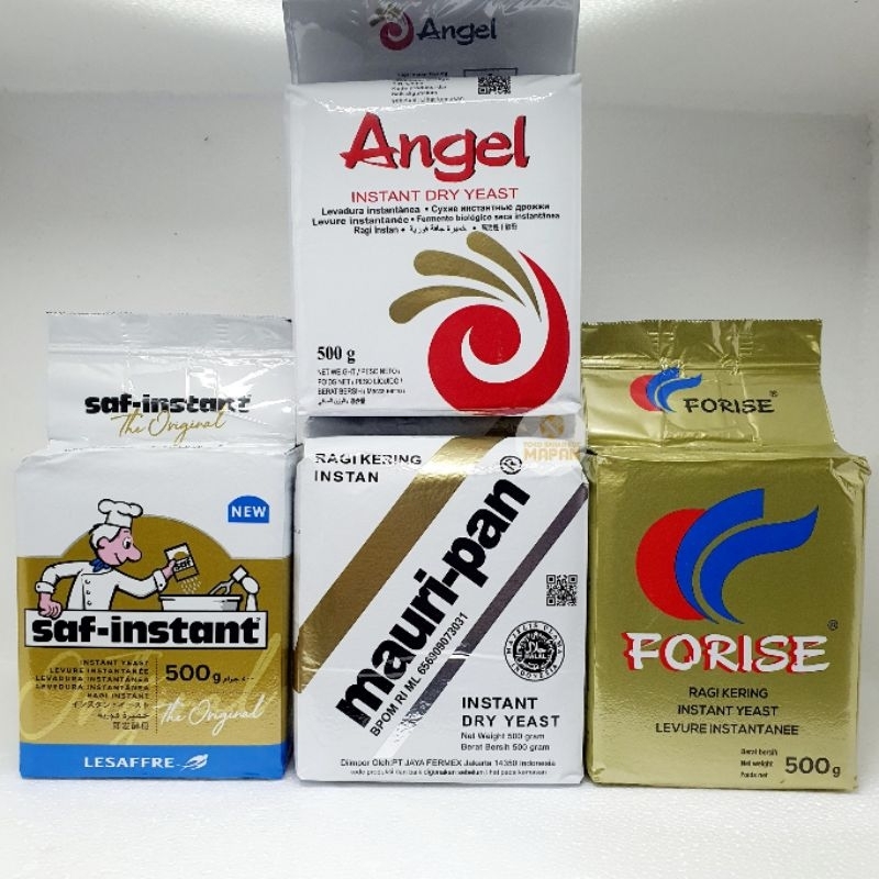 Jual Ragi Instan Kering 500gr | Ragi Angel/Mauri-pan/Forise/Saf Instan ...
