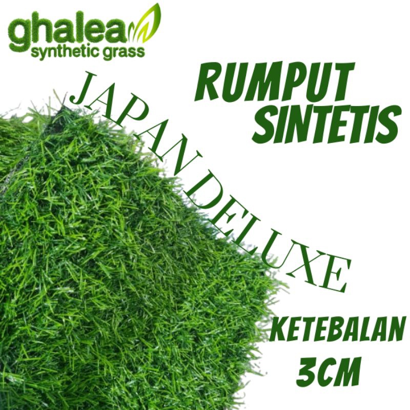 Jual PROMO RAMADHAN Rumput sintesis Japan Deluxe 3cm-Rumput Dekorasi ...