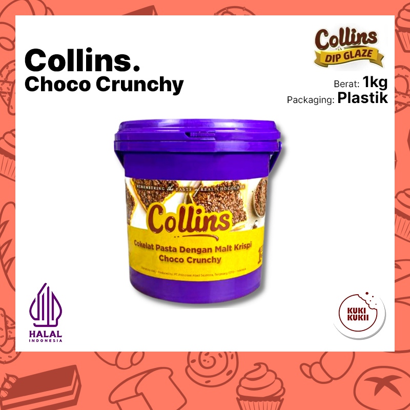 Jual COLLINS Choco Crunchy 1kg | Selai Cokelat Topping Collins 1 kg ...