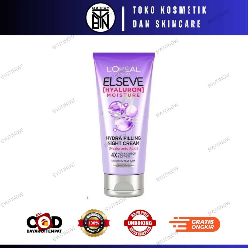 Jual L'oreal Paris Elseve Hyaluron Moisture Night Cream 150ml (Untuk ...