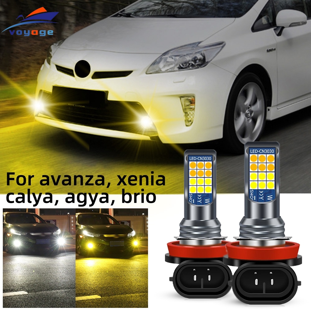 Jual 1Pcs 【LED】 Lampu LED kuning dan putih H11 Two Color 24SMD untuk Headlight / Fog lamp Mobil ...