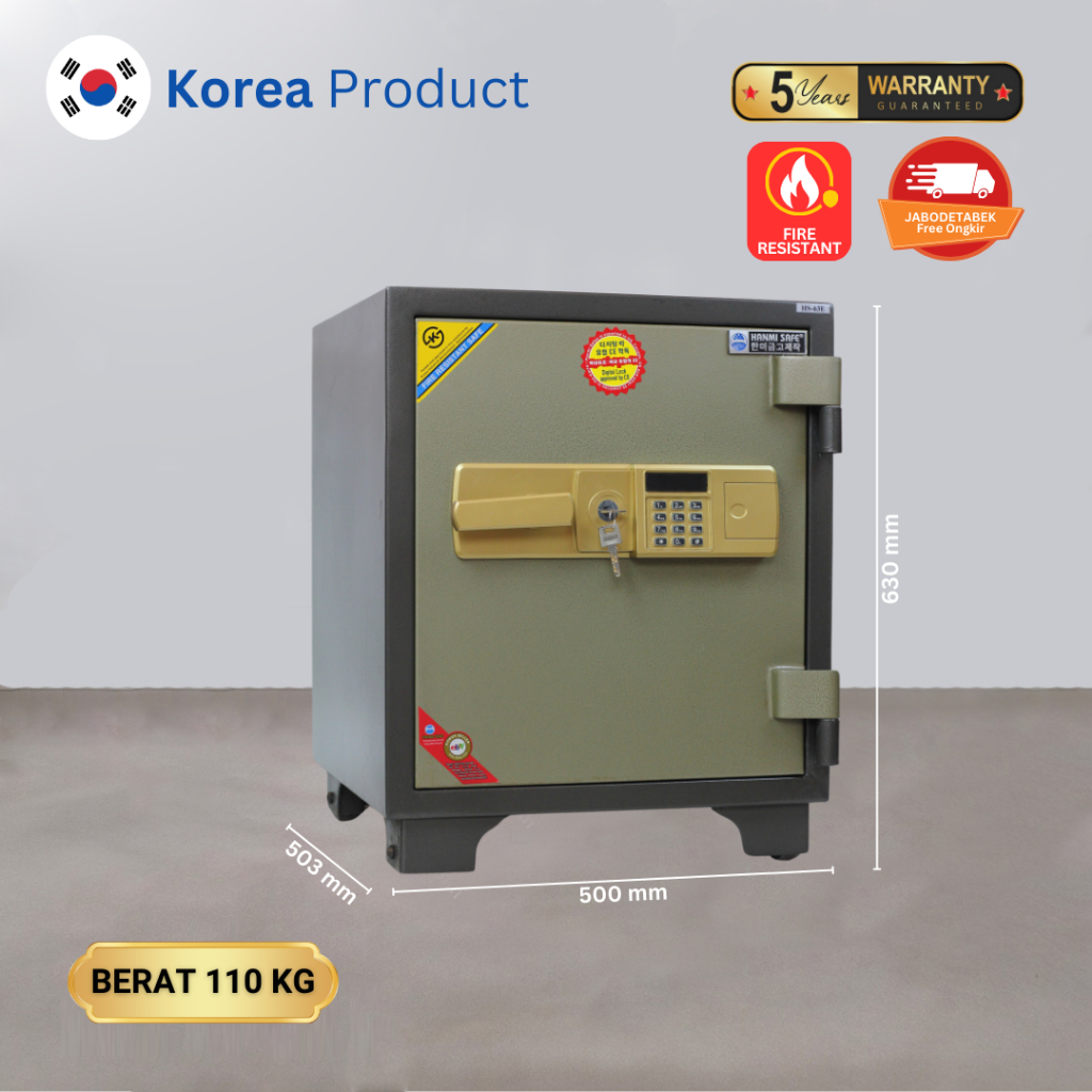 Jual Brankas Digital Korea Product (50 liter, 110kg, tahan api ...