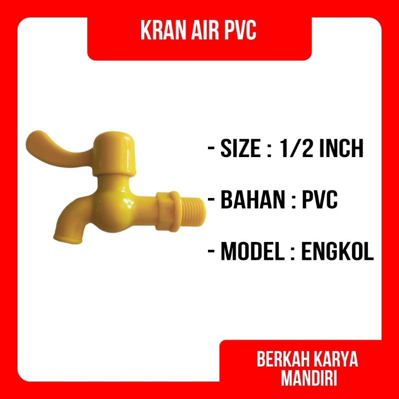 Jual Kran / Kran Air PVC Premium Ukuran 1/2 Inch Model Engkol | Shopee ...
