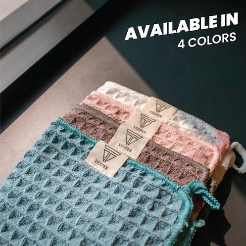 Jual lap napkin bar towel waffle microfiber / serbet kain barista ...