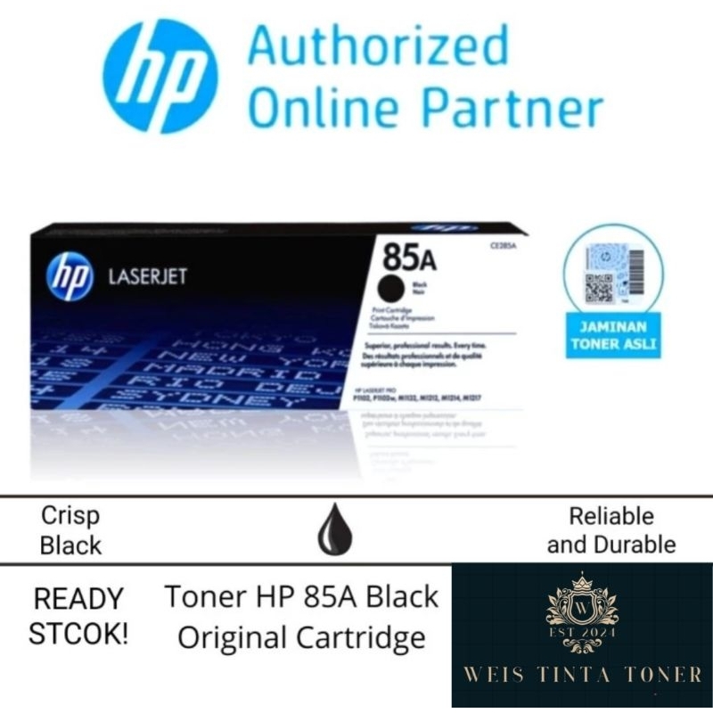 Jual Toner Hp LaserJet 85A Black Original catridge(CE285A) | Shopee ...