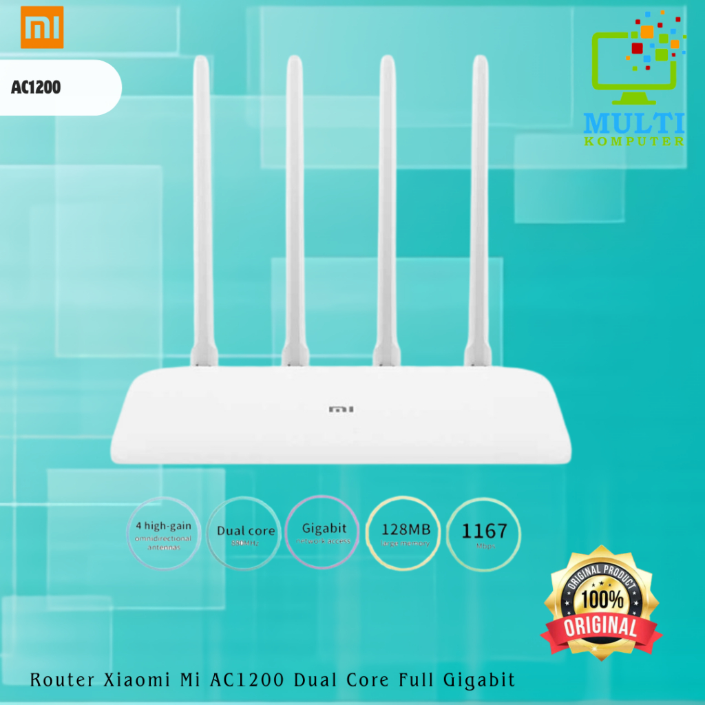 Jual Xiaomi Mi Wifi Router AC1200 Dual Core Full Gigabit - Garansi Resmi | Shopee Indonesia