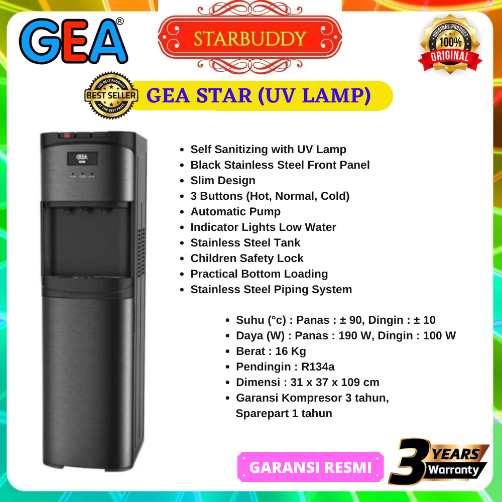 Jual DISPENSER GEA STAR UV GALON BAWAH | Shopee Indonesia