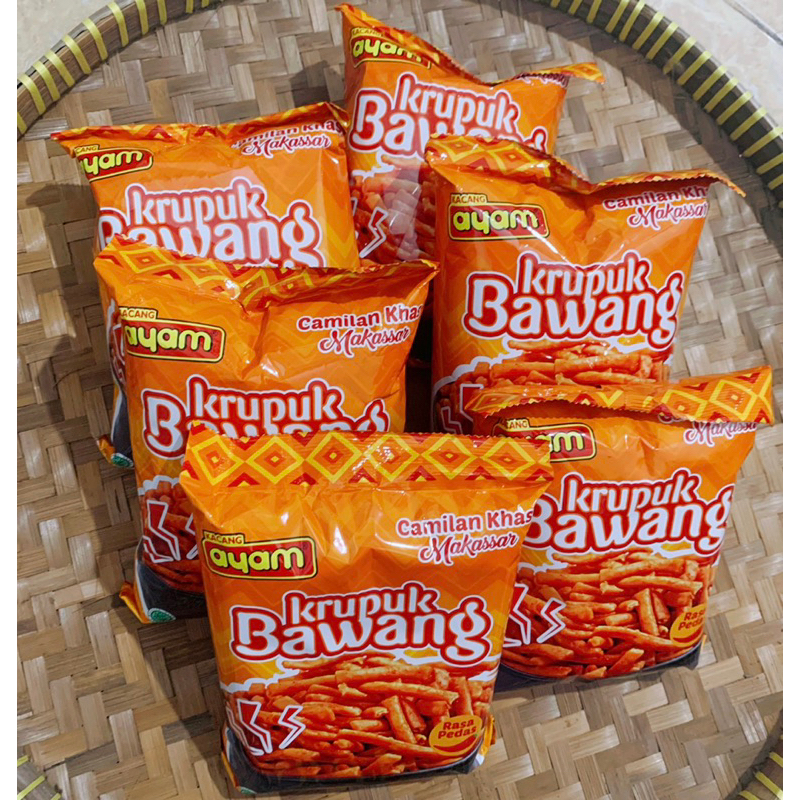 Jual Kerupuk Bawang cap Kacang Ayam khas Makassar | Shopee Indonesia
