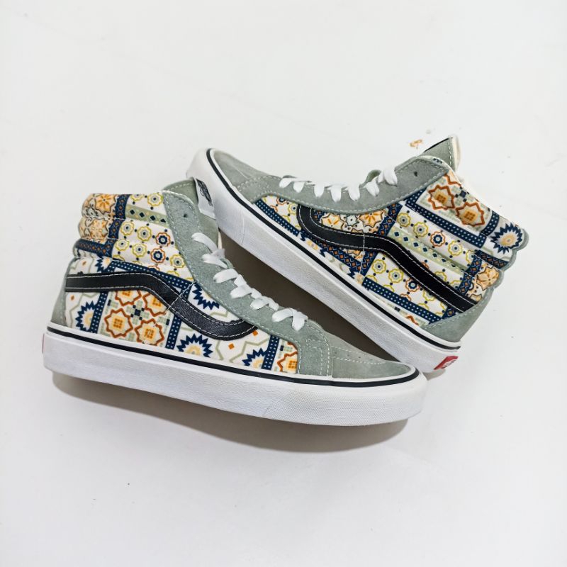 Jual vans sk8 hi moroccon tile check | Shopee Indonesia