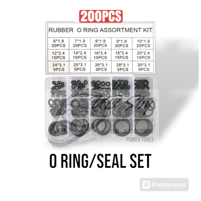 Jual O Ring Seal Rubber set 200 pcs | Shopee Indonesia
