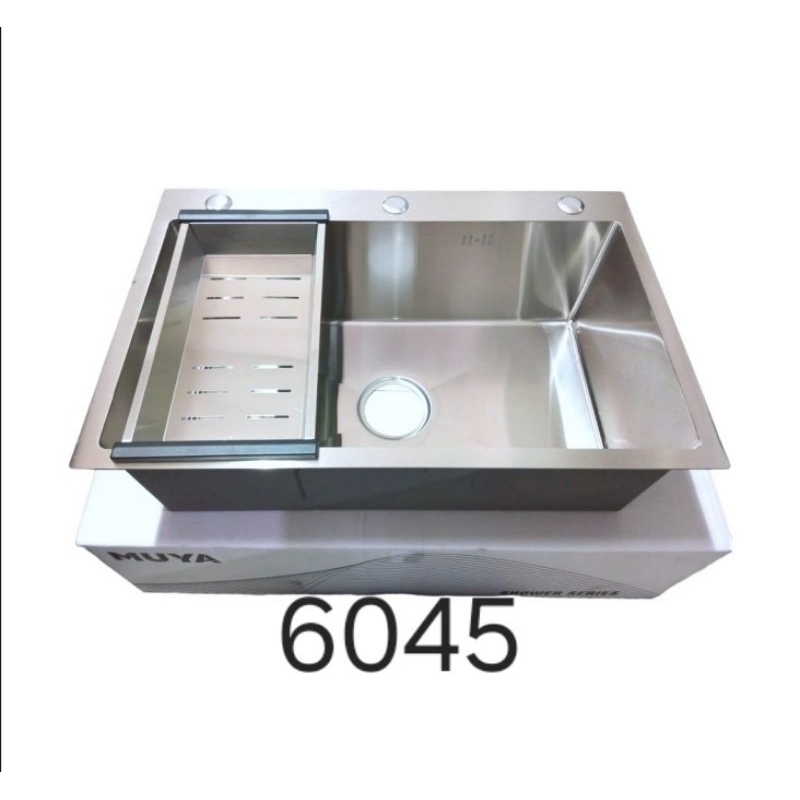 Jual Kitchen Sink 6045 Stainless Handmade Muya / Kitchen Sink Stainless ...