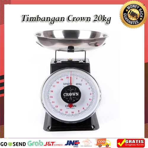 Jual Timbangan 20kg Duduk/Timbangan Manual/Timbangan Buah Crown 20 Kg | Shopee Indonesia