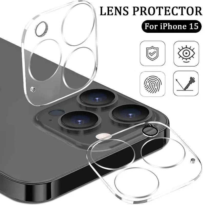 Jual iPhone 15 / 15 Plus / 15 Pro / 15 Pro Max 3D Camera Protector ...