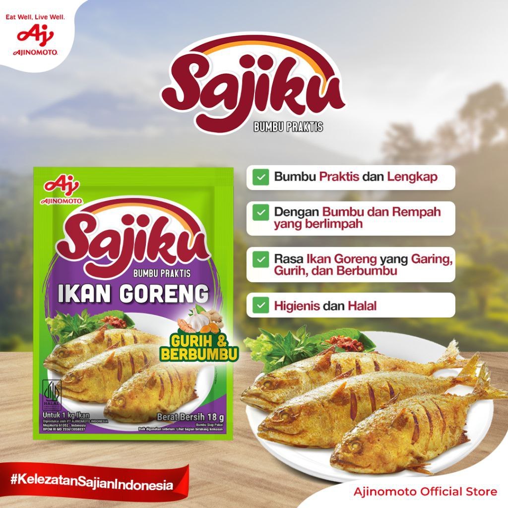 Jual PROMO SAJIKU IKAN GORENG 18 GRAM BUMBU INSTAN RACIK 1 PCS | Shopee ...