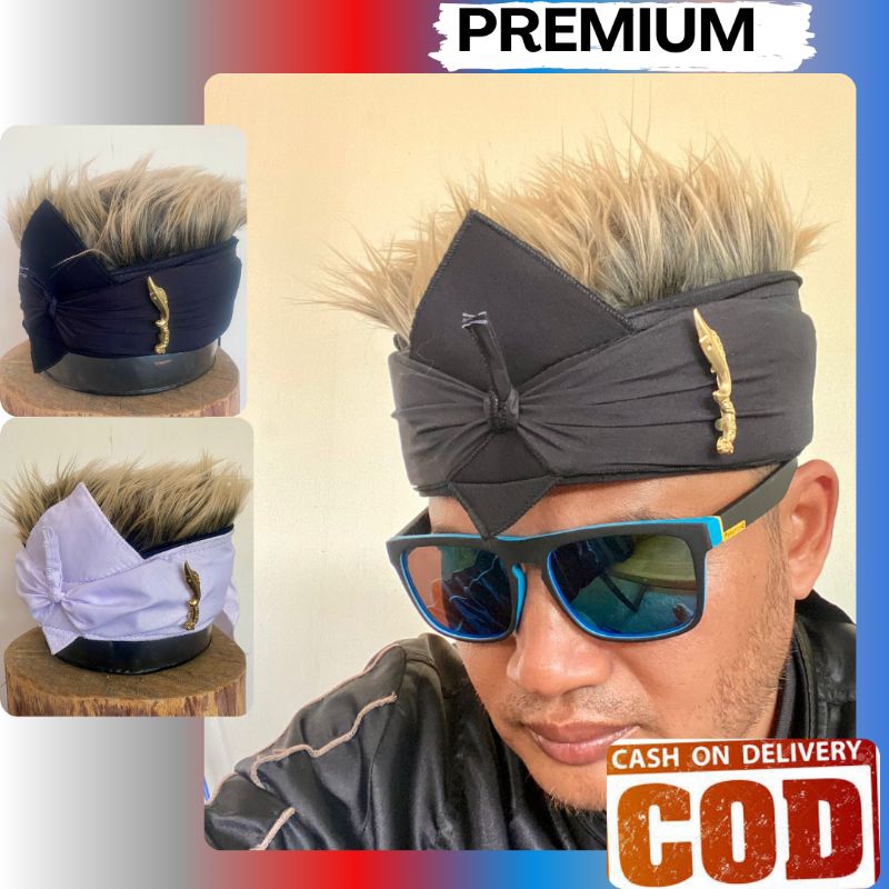 Jual Udeng kujang sunda premium udeng Sunda rambut palsu | Shopee Indonesia