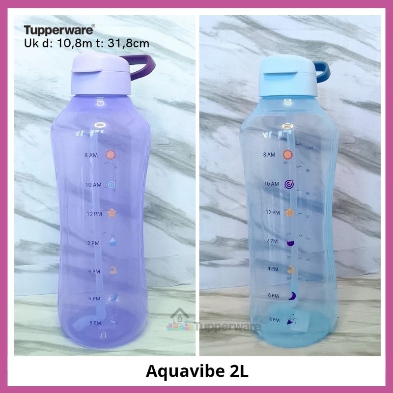 Jual Aquavibe 2L - Botol Besar 2 Liter Tupperware Sedotan | Shopee ...
