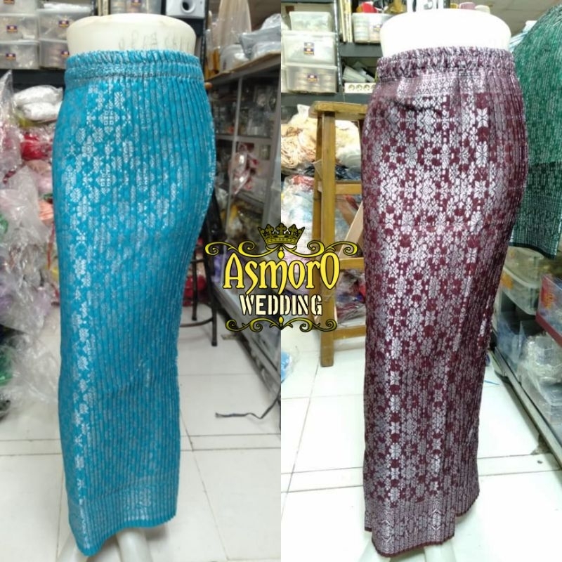 Jual rok songket // rok songket plisket // rok batik songket // rok ...