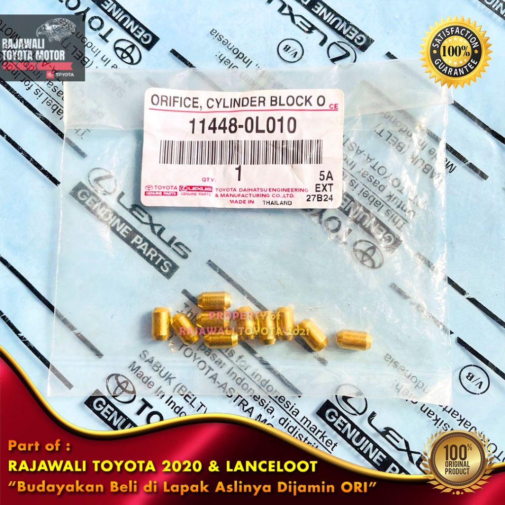 Jual Jet Blok Oli Mesin Fortuner, Innova, Hilux 2KD 1KD 2004-2015 ...